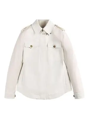 FAY Cotton Shirt Jacket With Epaulettes And Flap Pockets - Multicolor