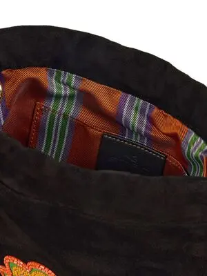Etro Suede Leather Bucket Bag