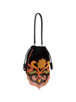 Etro Suede Leather Bucket Bag