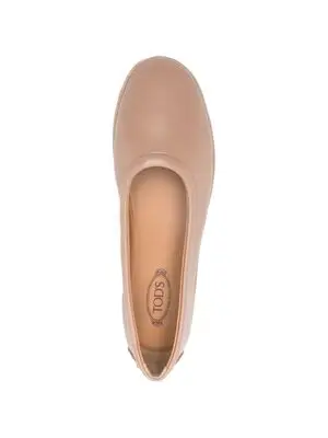 TOD'S Leather Ballerina Flats - Multicolor