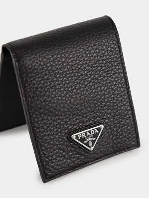 Prada Leather Wallet With Logo