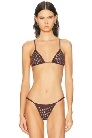 Gimaguas Emily Bikini Top - Brown