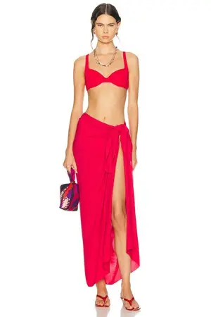 JUILLET Cate Bikini Top - Raspberry