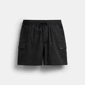 COACH OUTLET Coach X Brain Dead Signature Camp Shorts - Black