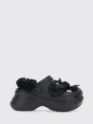 Balenciaga X Crocs Embellished Platform Eva Mules - Black