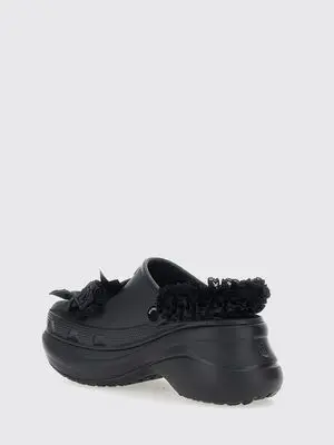 Balenciaga X Crocs Embellished Platform Eva Mules - Black