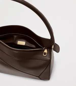 Loewe Medium Leather Puzzle Top-handle Bag