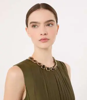 Max Mara Embellished Crystal Choker Necklace