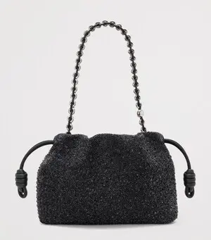 Loewe Medium Beaded Lion Flamenco Clutch Bag