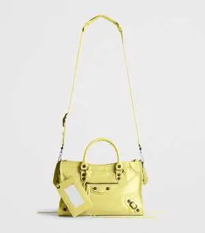 Balenciaga Small Lambskin Le City Top-handle Bag - Yellow