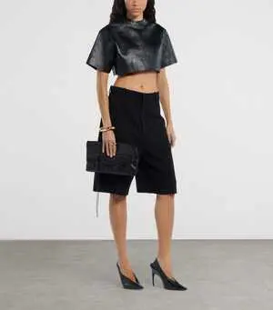Balenciaga Lambskin Le City Clutch Bag
