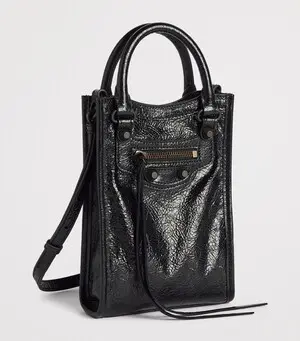 Balenciaga Le City Tote Phone Holder - Black