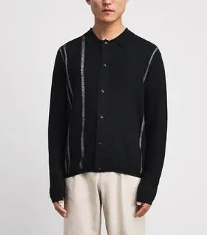 Commas Cotton-cashmere Stripe Cardigan