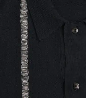 Commas Cotton-cashmere Stripe Cardigan
