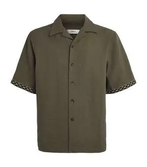 Commas Embroidered Resort Shirt - Green