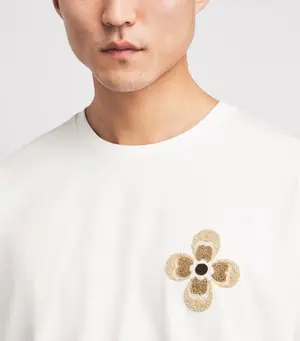 Commas Cotton Embroidered T-shirt