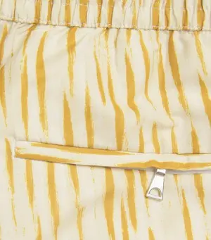 Commas Brushstroke Swim Shorts - Yellow