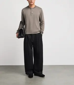 Rag & Bone Supima Cotton Henley T-shirt