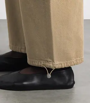 Still Here Drawstring Sport Low-rise Wide-leg Jeans