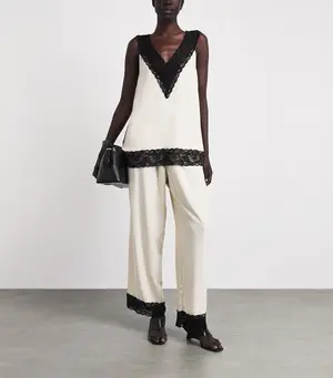 Stylein Lace-trim Miette Blouse - Ivory