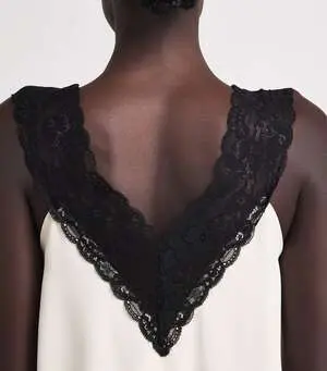 Stylein Lace-trim Miette Blouse - Ivory