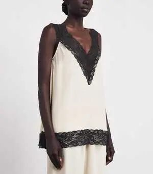 Stylein Lace-trim Miette Blouse - Ivory