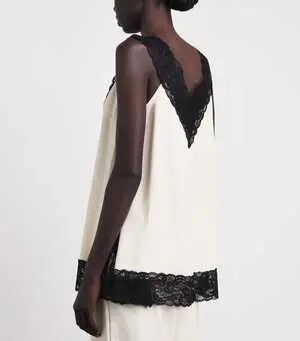 Stylein Lace-trim Miette Blouse - Ivory