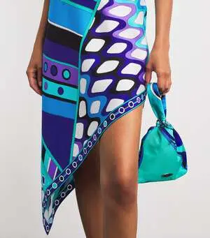 Emilio Pucci Silk Vivara One-shoulder Midi Dress