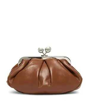 Max Mara Small Leather Pasticcino Clutch Bag