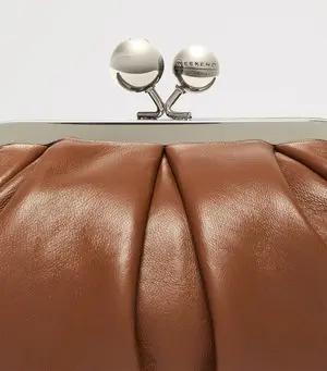 Max Mara Small Leather Pasticcino Clutch Bag
