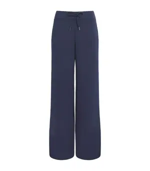 Spanx Airessentials Wide-leg Sweatpants - Navy
