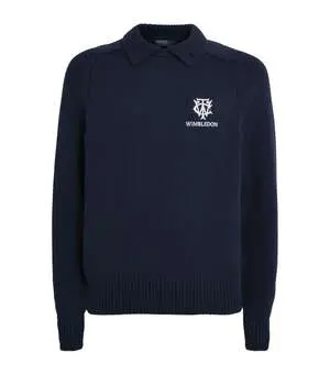 Rlx Ralph Lauren X Wimbledon Cotton Polo Sweater - Navy