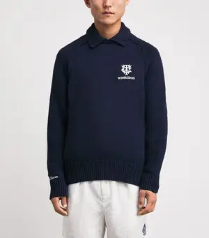 Rlx Ralph Lauren X Wimbledon Cotton Polo Sweater