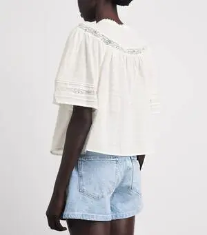Paige Cotton Embroidered Pasadena Blouse