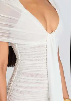 SEROYA Winslow Mesh Mini Dress