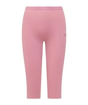 MARINE SERRE Pearl Logo Capri Pants