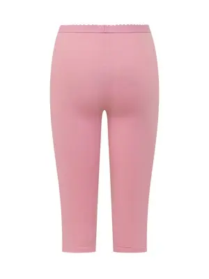 MARINE SERRE Pearl Logo Capri Pants