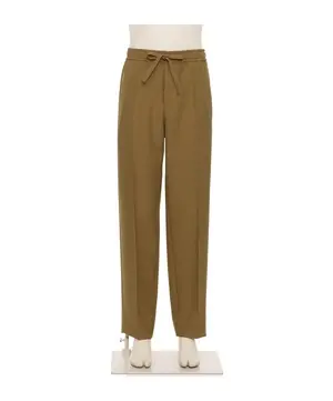 Valentino Garavani Pleated Drawstring Pants - Brown