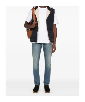 Brunello Cucinelli Logo Embroidered Layered T-shirt