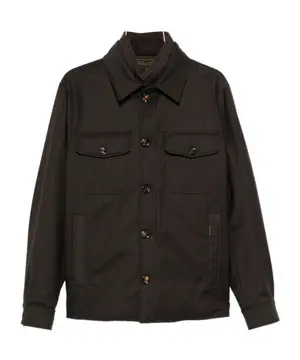 MOORER Long-sleeved Casual Jacket - Black