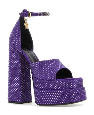 Versace Medus Aevitas Embellished Platform Sandals
