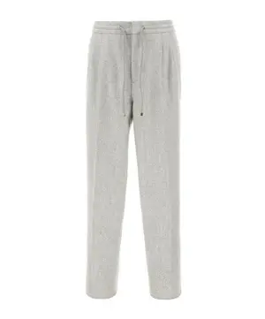 Brunello Cucinelli Drawstring Waist Trousers - Grey