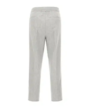 Brunello Cucinelli Drawstring Waist Trousers - Grey