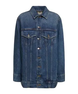 Khaite Ross Buttoned Denim Jacket - Blue
