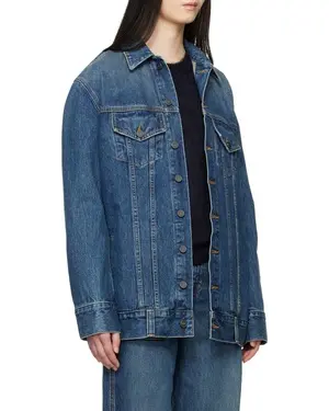 Khaite Ross Buttoned Denim Jacket