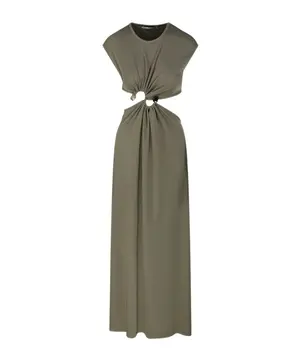 Christopher Esber Twist-detail Maxi Dress - Green
