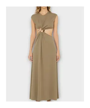 Christopher Esber Cut-out Ring Knitted Maxi Dress - No