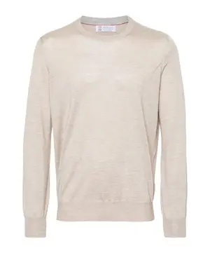 Brunello Cucinelli Mélange Fine-knit Jumper - Nude