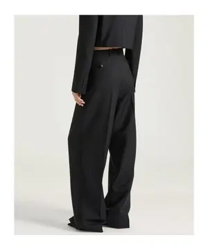 Givenchy Double Pleat Tuxedo Pants In Wool And Mohair