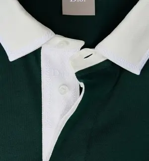 Dior Logo Long-sleeve Polo Shirt